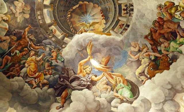 Simbolo Do Deus Grego Rhea ZEUS, O Deus Grego à Esquerda. Grécia
