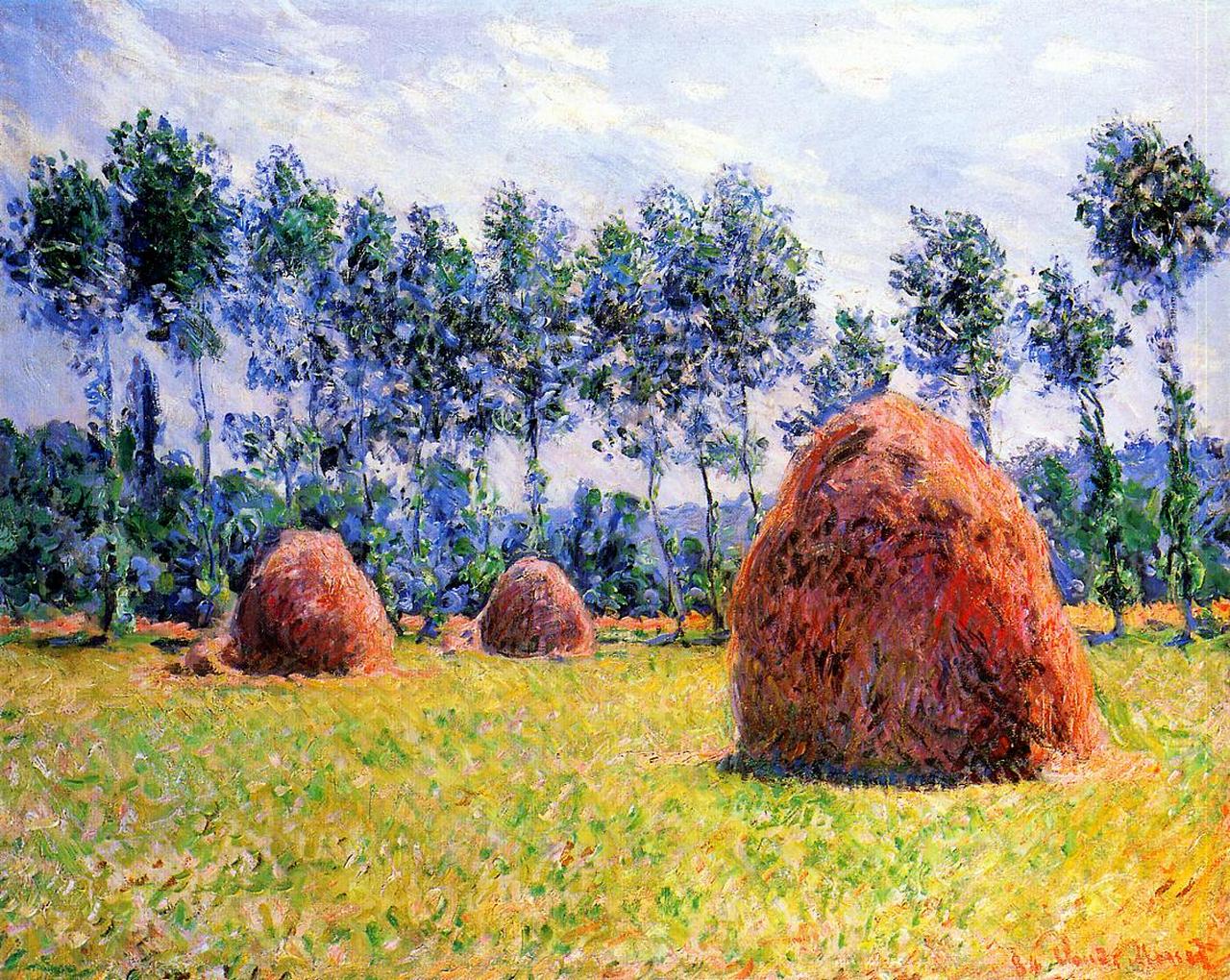 Palheiros em Giverny, Claude Monet – Culturalizando