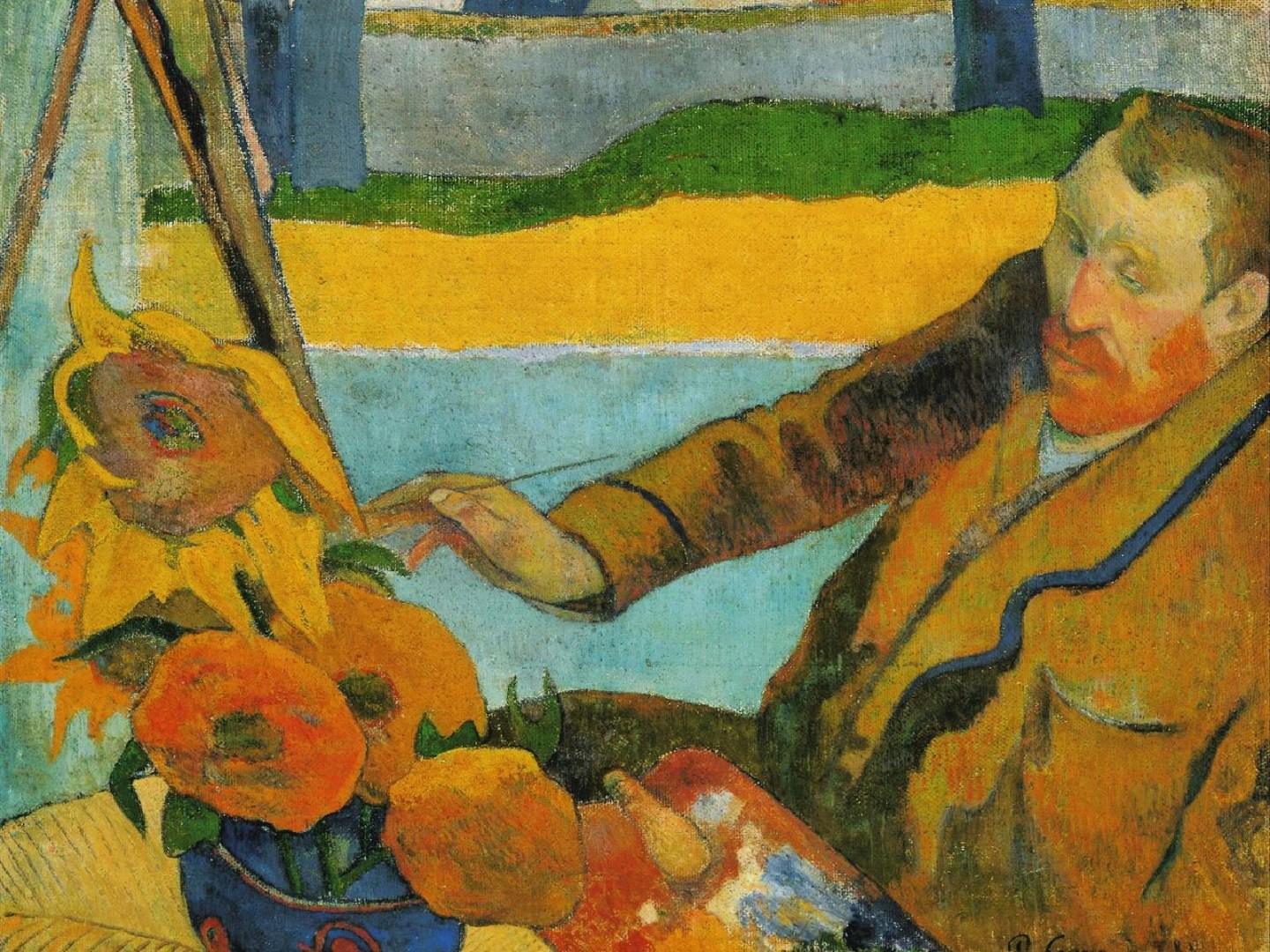 Van Gogh pintando Girassóis, Paul Gauguin – Culturalizando